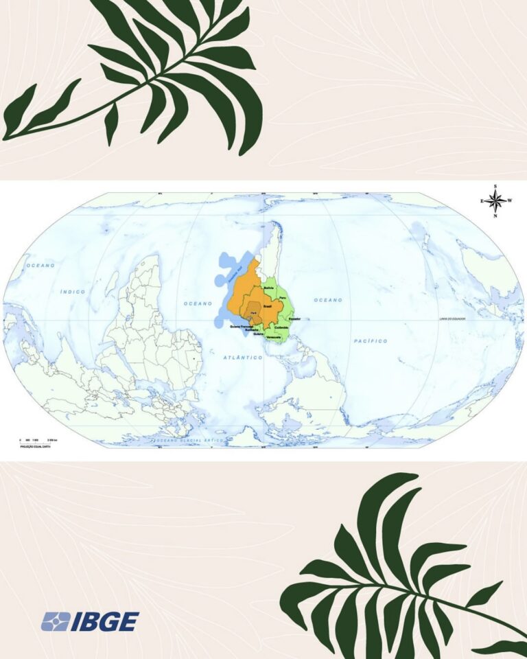 IBGE lança mapa com o Pará no centro do mundo - Uruá-Tapera